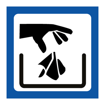 Skilt Piktogrammer Affald symbol - Piktogrammer - Safety Nordic ApS